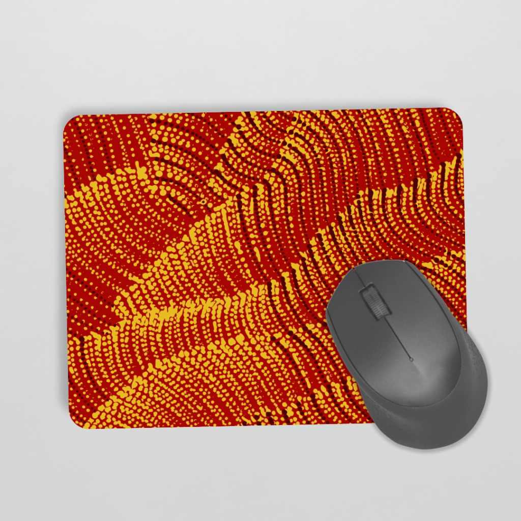 Mousepad Template - NAIDOC Red Dots - CarePRINT