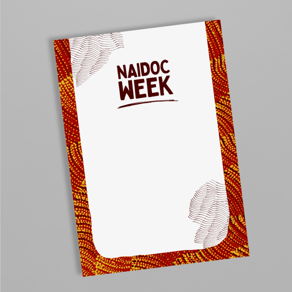 Poster Template - NAIDOC Red Dots - CarePRINT